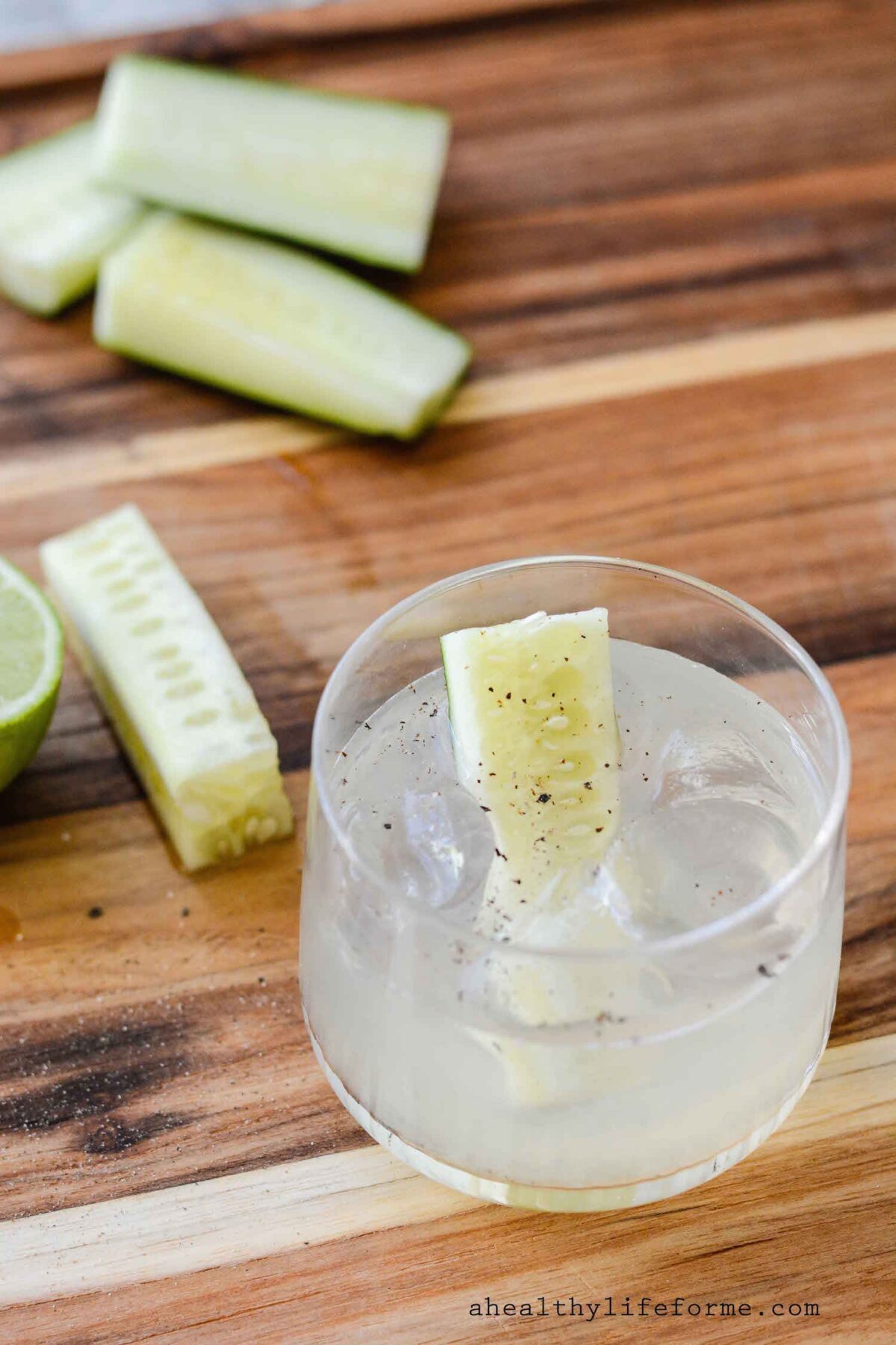 Cucumber Lime Black Pepper Cocktail » A Healthy Life For Me