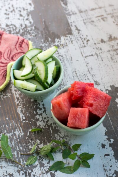 Watermelon Cucumber Salad With Mint | A Healthy Life for Me