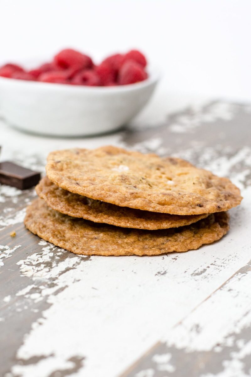 Thin and Crispy Chocolate Chip Cookies | A Healthy Life For Me